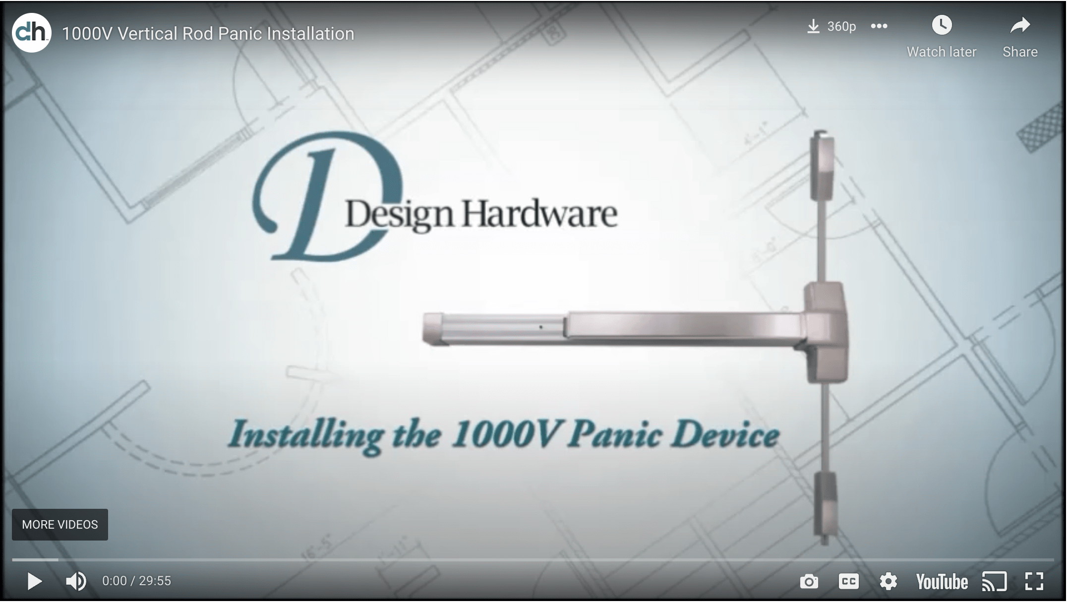 1000V Vertical Rod Panic Installation - BWI Distribution